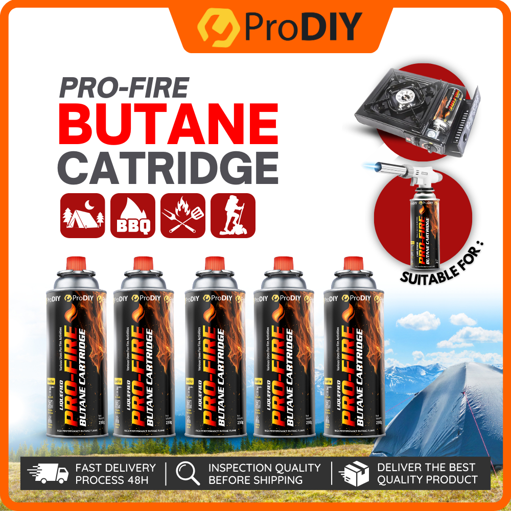 5 Cans Butane Burner Welding Fire Maker Flame Anti-Explode + CAMPSOR ...