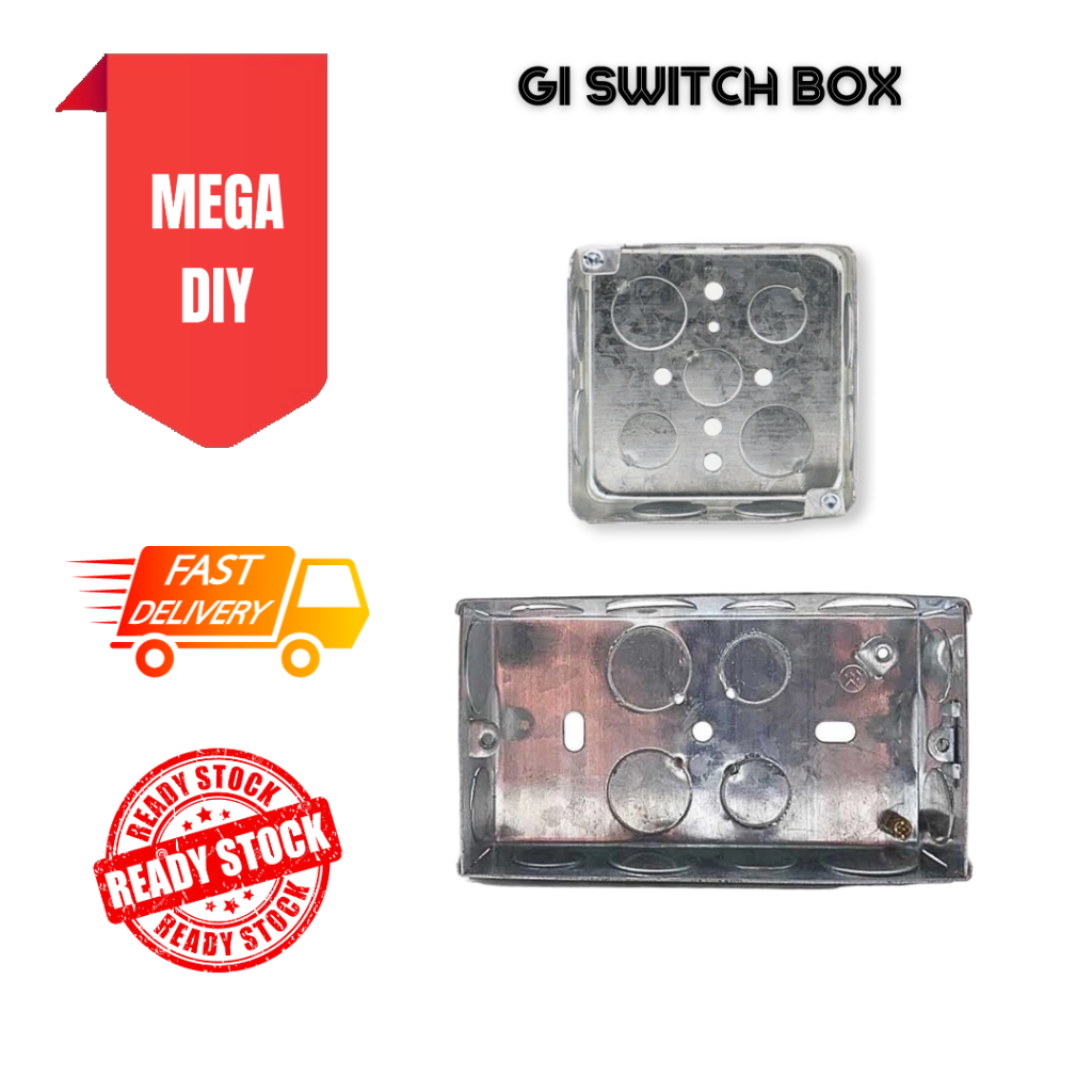 GI Conceal Box3x3 3x7 Electrical Conceal Base Box Metal Conceal Box ...