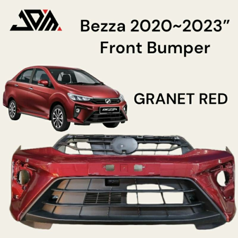 Bezza 2020~20203” Front Bumper with Color “ GRANET RED ” [ READY STOCK ...