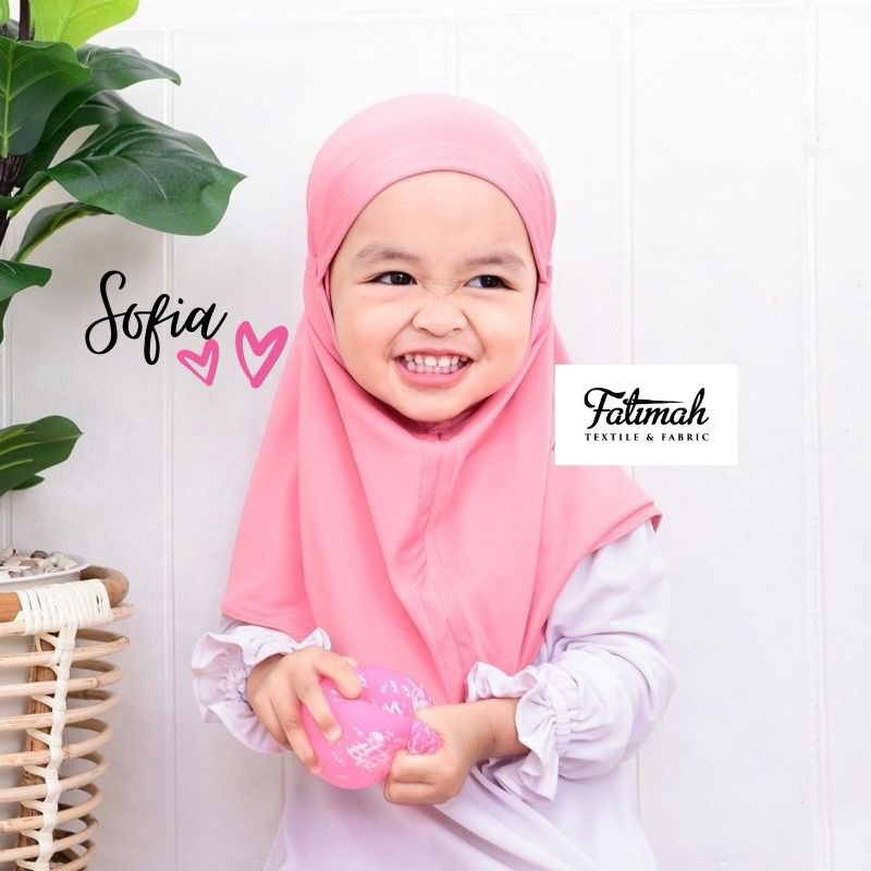 (NEW) ️19 Warna ️ FATIMAH Sofia Tudung Instant Anak (0-3 tahun) Hijab Kanak-Kanak Kids | Shopee ...