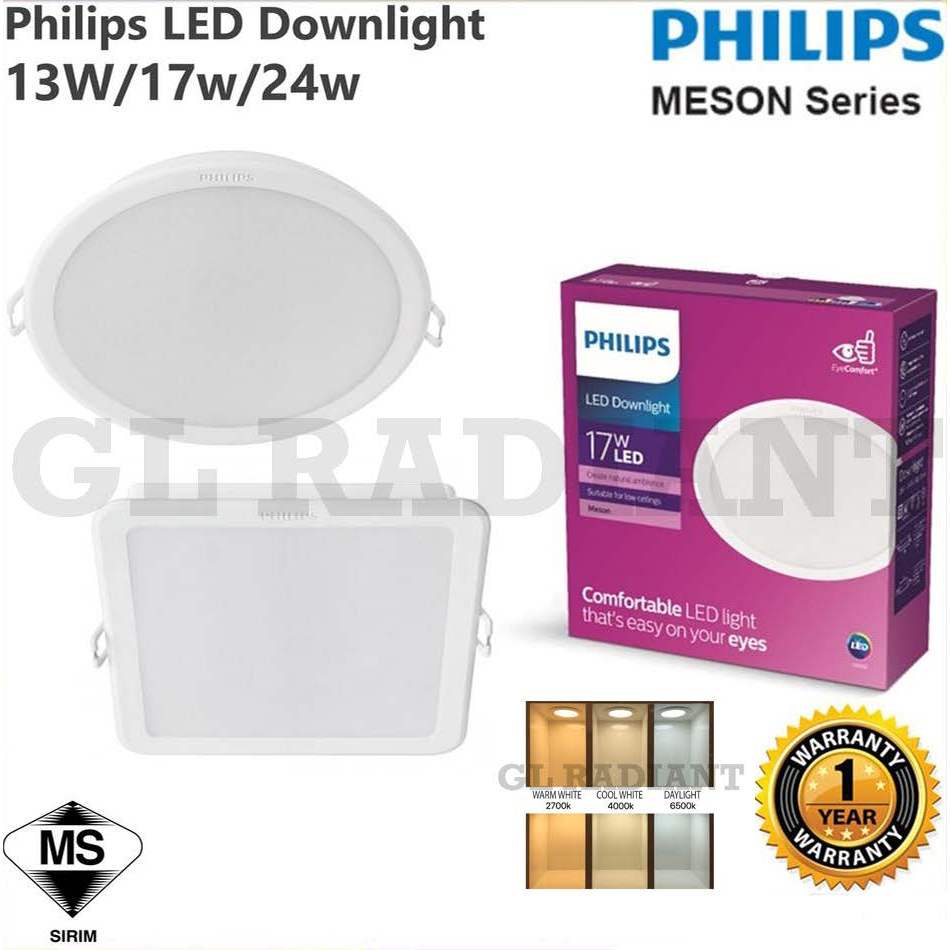 PHILIPS MESON LED Downlight ** SIRIM ** 13w 17w 24w 59464 59465 59466 ...