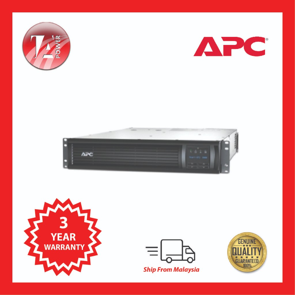 [PRE ORDER] APC SMT3000RMI2UC Smart-UPS 3000VA LCD RM 2U 230V with ...