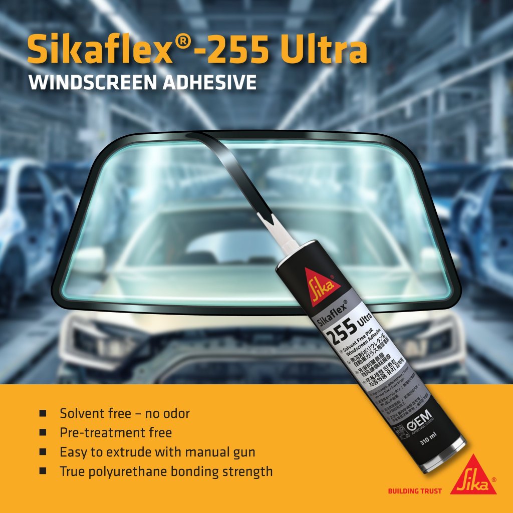 SIKA Sikaflex®-255 Ultra windscreen adhesive - 310ml | Shopee Malaysia