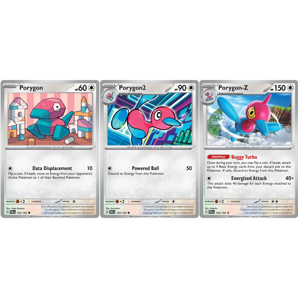 Pokemon TCG: Paradox Rift - Porygon / Porygon2 / Porygon-Z | Shopee ...