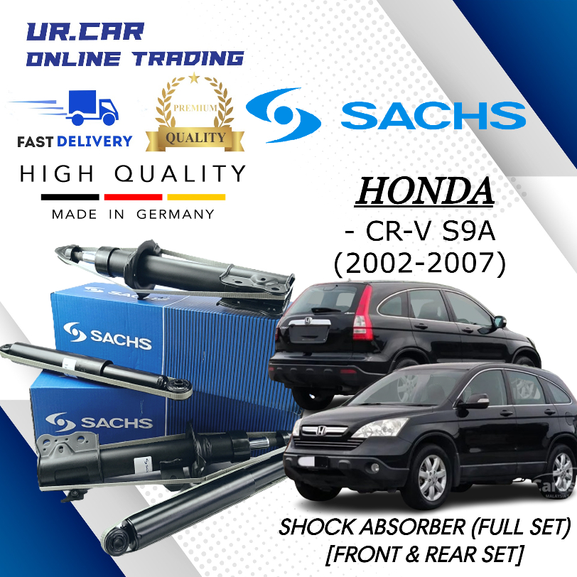 SACHS HONDA CRV CR-V S9A (2002 - 2007) SHOCK ABSORBER FULL SET /FRONT (DEPAN) / REAR (BELAKANG ...