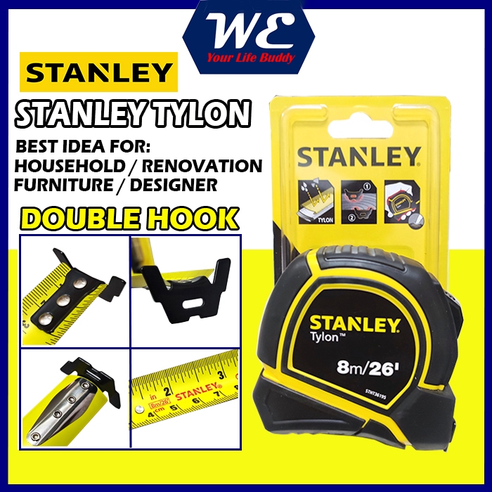 STANLEY Tylon™ MEASUREMENT TAPE 8M/26ft / Stanley Tylon Tali Tape Ukur ...