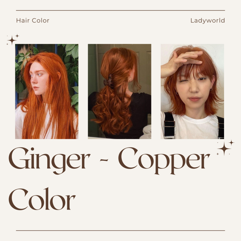 Ginger Copper Orange Red Hair Colour Dye Cream Permanent FREE PEROXIDE ...