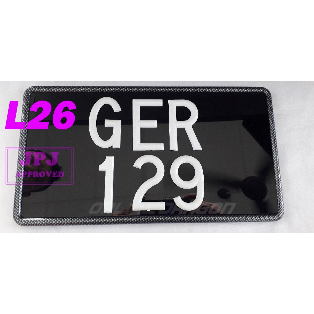 HONDA BRV 2017 2018 2019 2020 REAR NUMBER PLATE IN PLATE LICENSE PLATE BLACKBOARD WHITE PLASTIC FONT JPJ PASS Shopee Malaysia