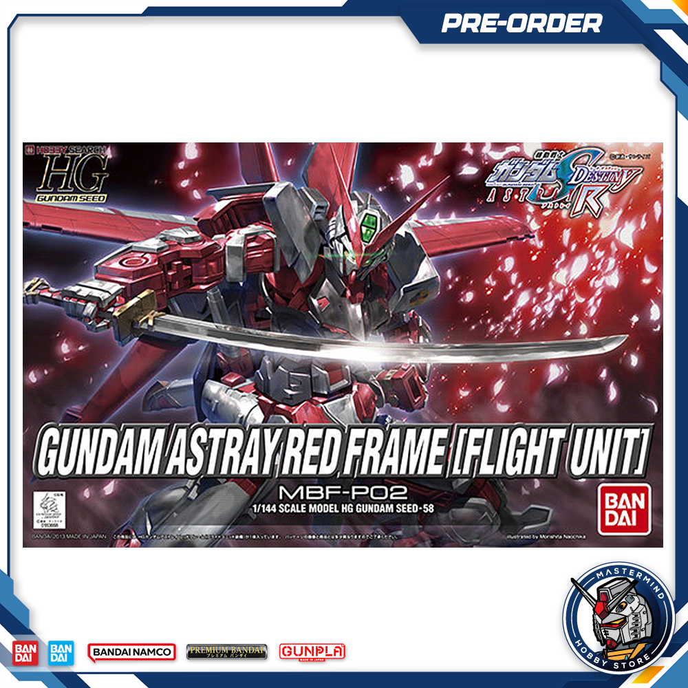 (Read Description) Bandai HG 1/144 Gundam Astray Red Frame (Flight Unit ...