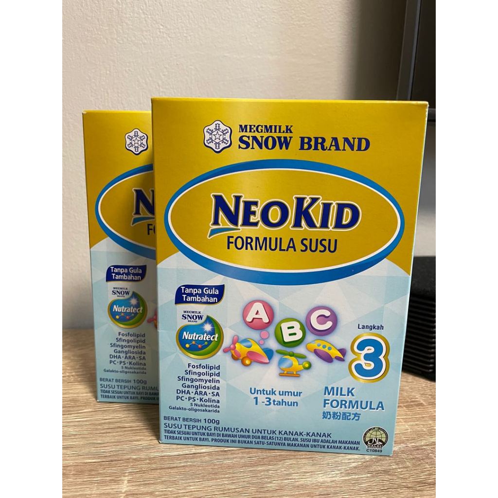 Snow Brand Neokid Formula Susu Step 3 400g sample pack Exp 7/2026 ...