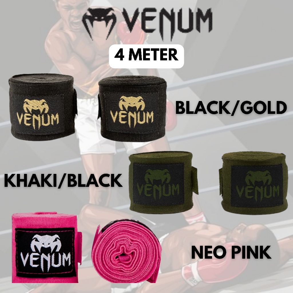 [Genuine] Venum Kontact Boxing Handwraps - 4M Boxing Bandage Muay Thai ...