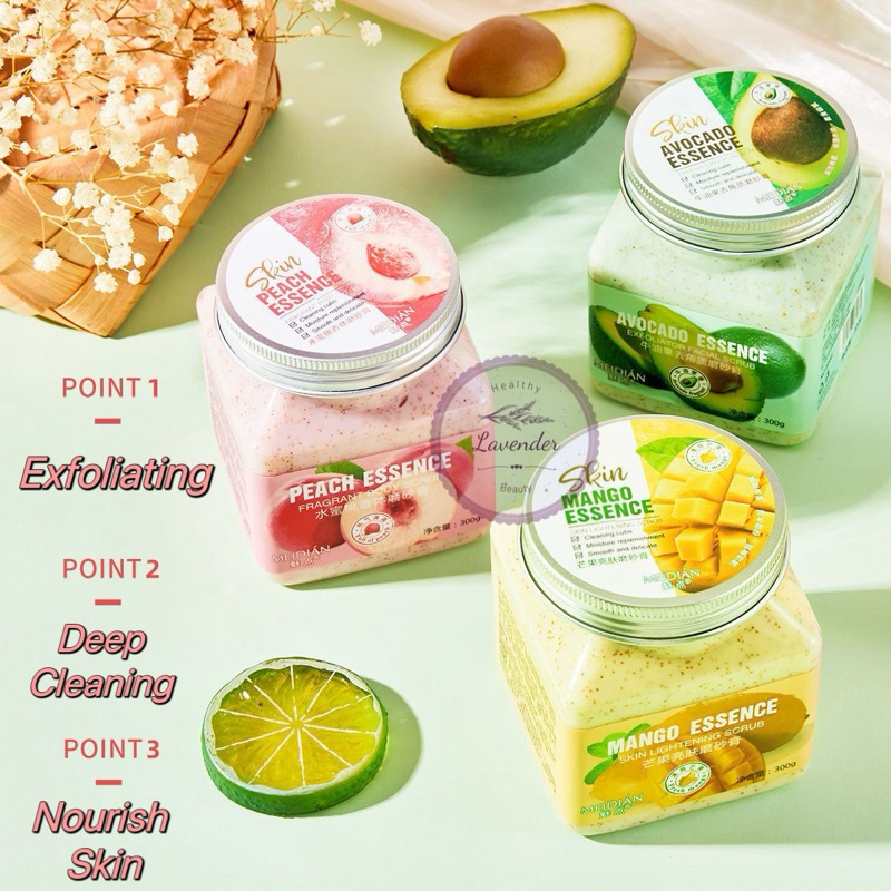 Fruits Extract Body Scrub Facial Scrub Exfoliating Cream Whitening Deep ...