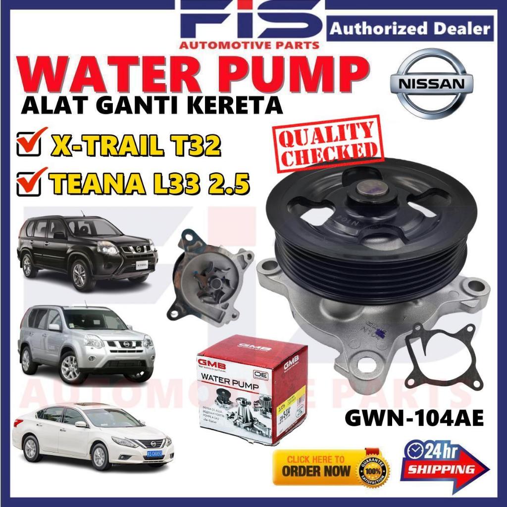 FIS GMB Original Water Pump Nissan X-trail T32 Teana L33 2.5 GWN-104AE ...