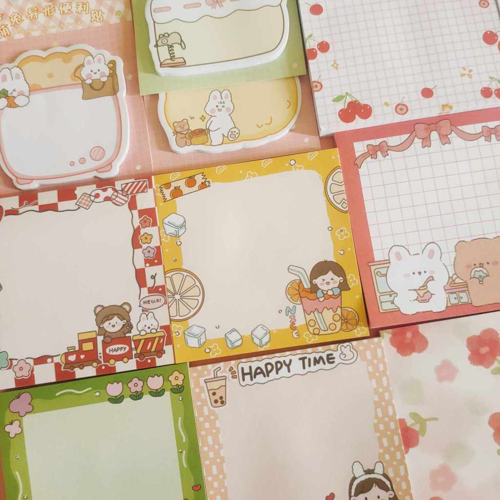 15pcs / 30pcs Journal Sticky Note and Non Sticky Note Lucky Box Random ...