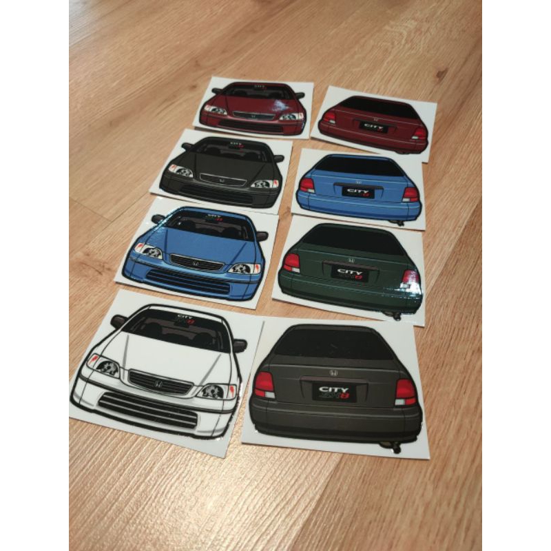 HONDA CITY SX8 UV STICKER | Shopee Malaysia