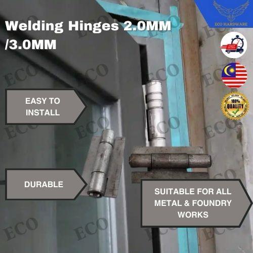 100pcs 2.0MM /3.0MM Ensel Welding Pintu Butterfly Welding Hinges Metal ...