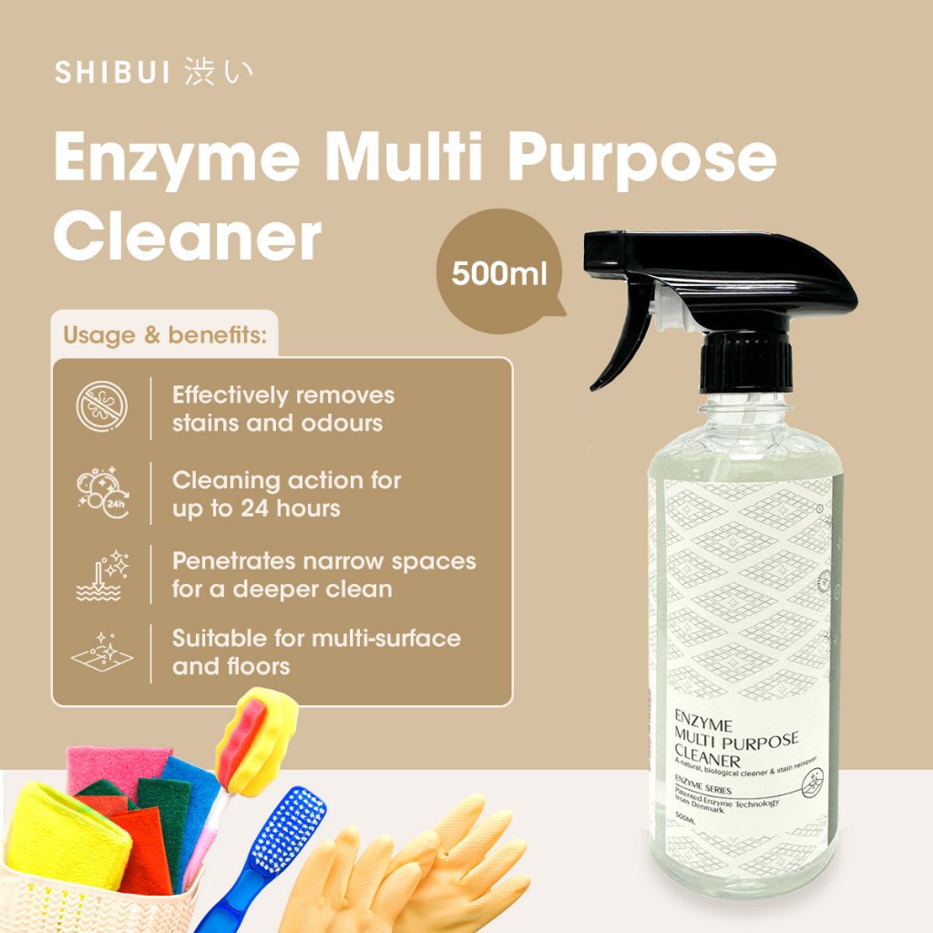SHIBUI Enzyme Multi Purpose Cleaner, Pet & Baby Safe, Remove Bad Smell ...