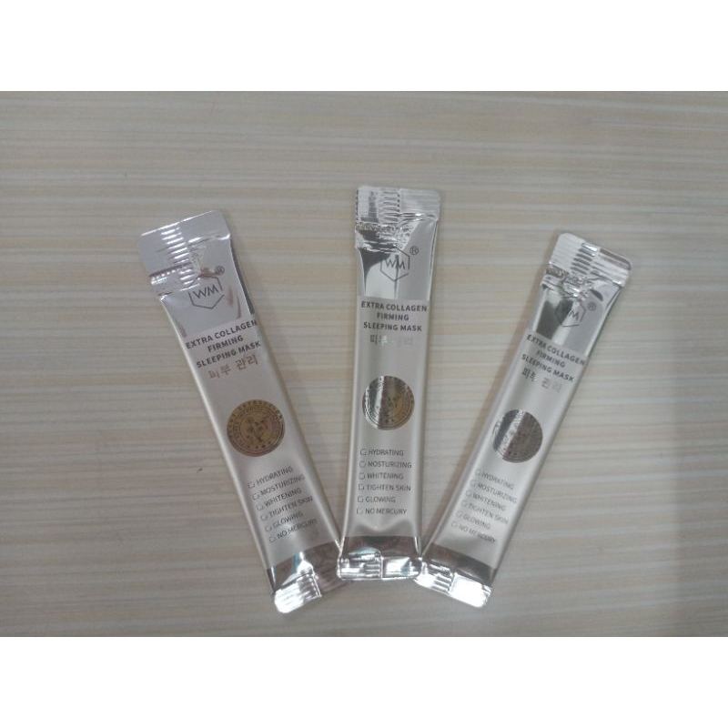 Extra collagen sleeping mask sachet(effect glowing) | Shopee Malaysia