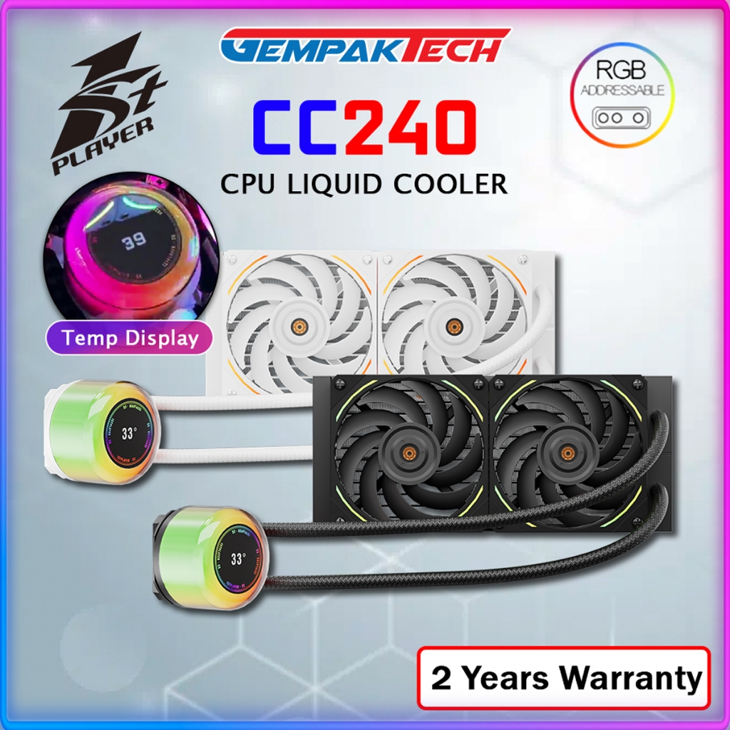 1st Player CC240 CPU Cooler 240mm All In One RGB ARGB AIO Water Liquid ...