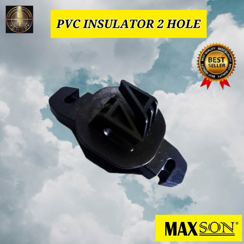 PVC Insulator 2 Hole/Penebat Tiang Pagar Elektrik (1 Pcs) | Shopee Malaysia