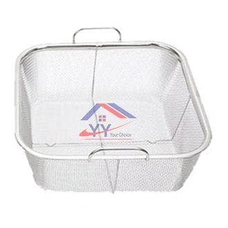 Stainless Steel Square Shape Mesh Skimmer/Colander | Shopee Malaysia