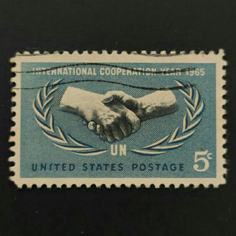1965 Stamp USA-Complete Unique Used Stamp-5c International Cooperation ...