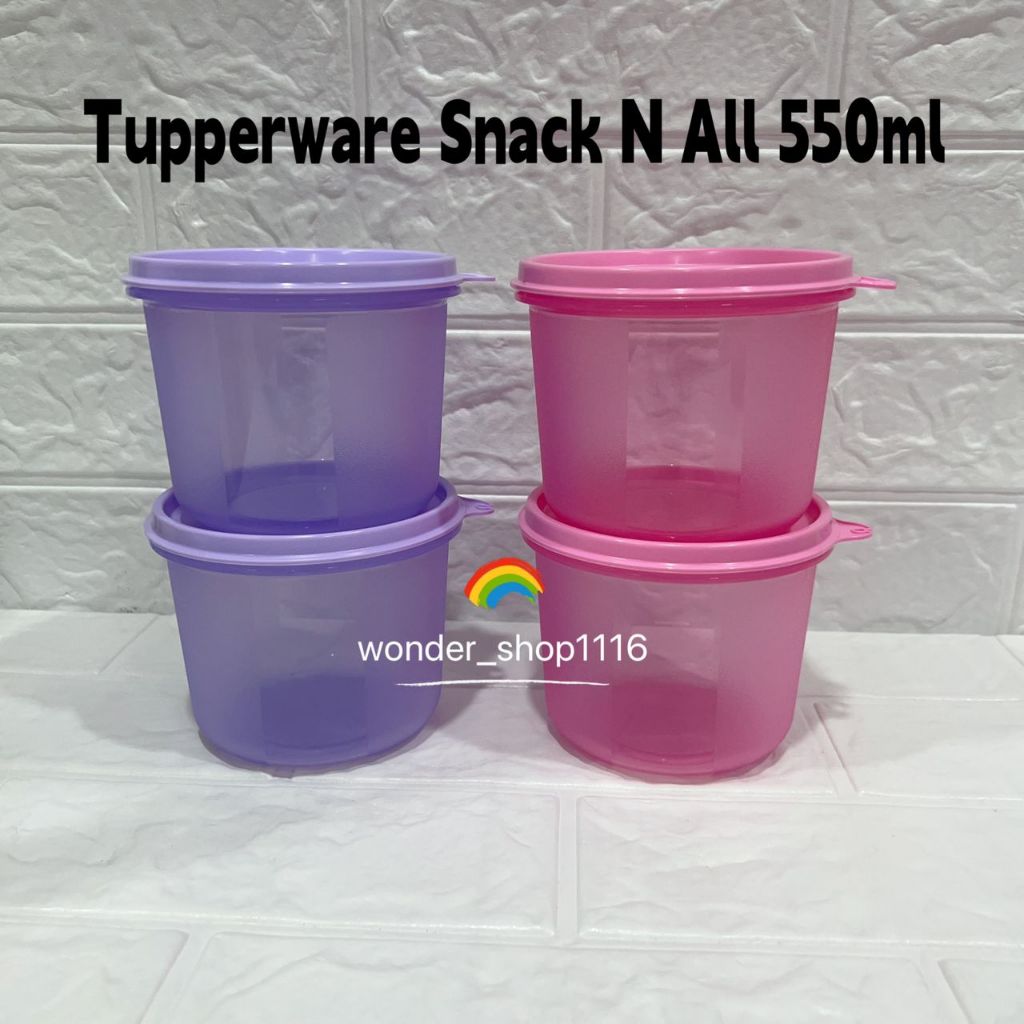 Tupperware Snack N All 550ml (1pc/2pcs) | Shopee Malaysia