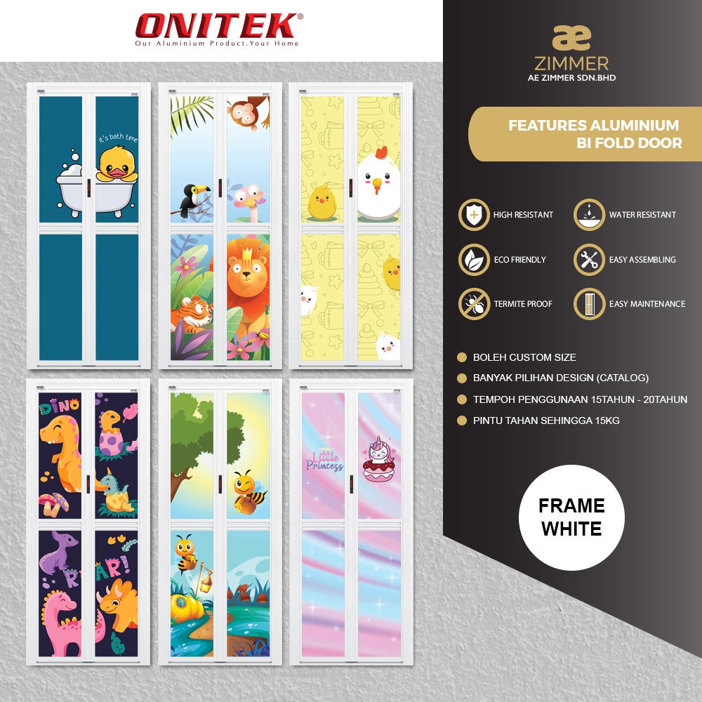 AE Zimmer [Clearance Sale] Onitek Bi Fold CUSTOM MADE / Toilet Door ...