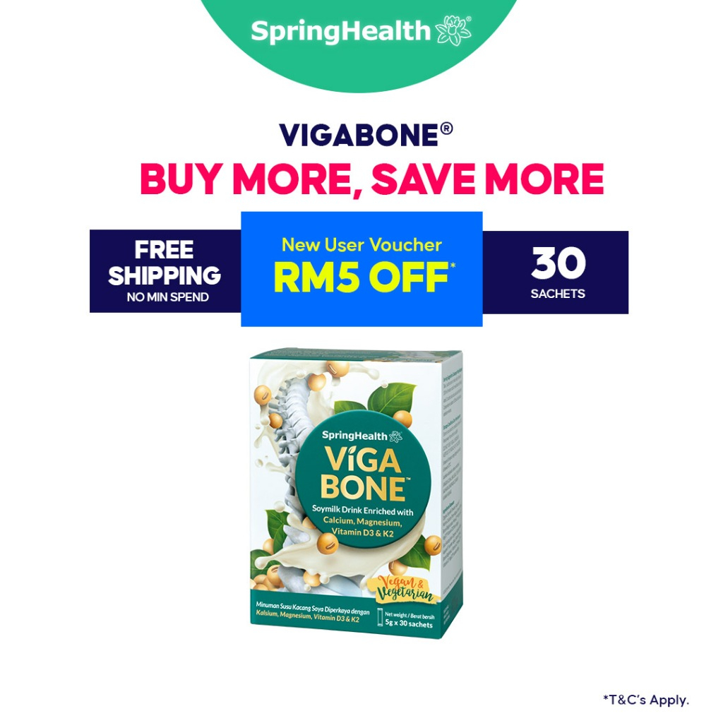 SpringHealth VIGABONE® SoyMilk Drink Enriched with Vitamin D3, K2 ...