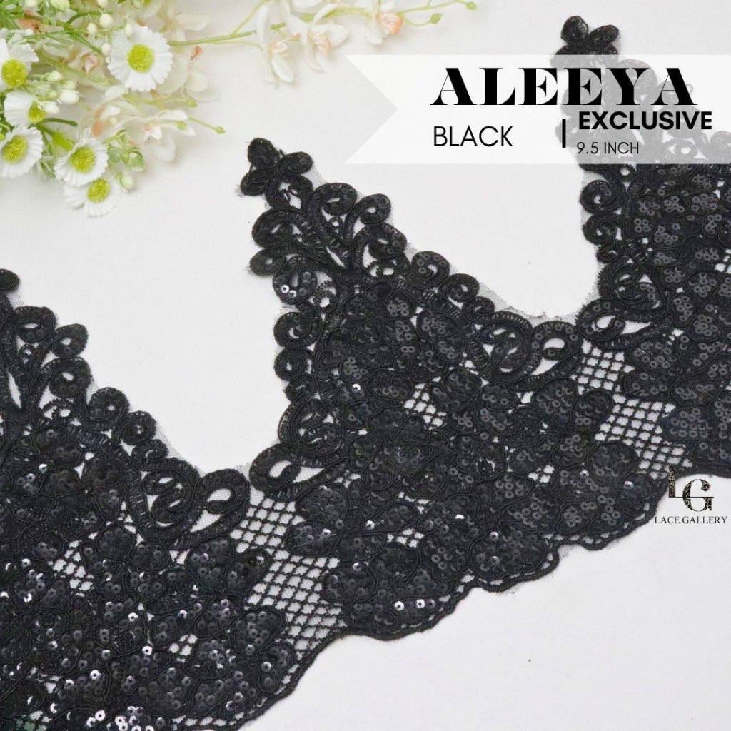 🔥 0.5M | ALEEYA EXCLUSIVE BORDER LACE BAJU RENDA KAIN AKSESORI HIASAN ...