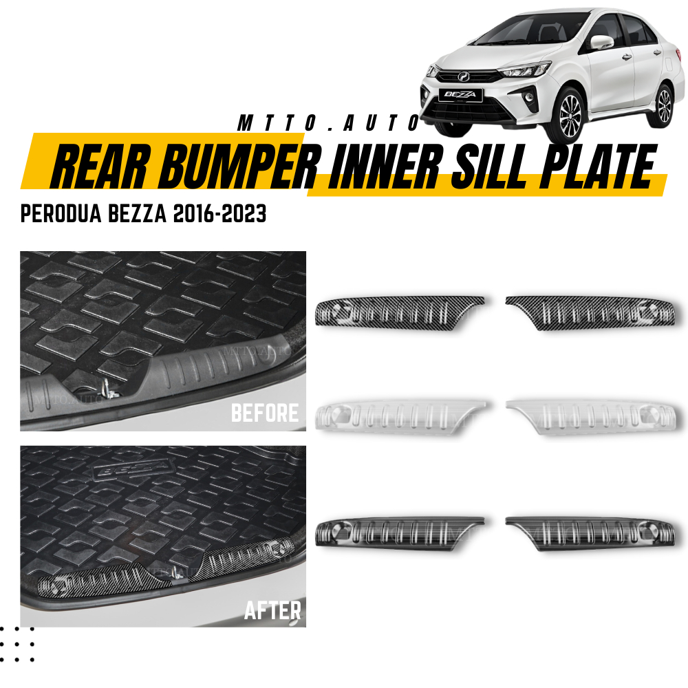 MTTO Perodua Bezza 2016-2023 Interior Car Door Rear Bumper Inner sill ...