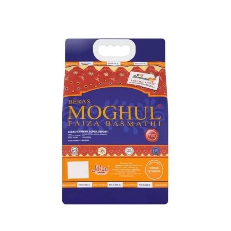 Moghul Faiza Basmathi Rice / Beras Basmati - (5kg) | Shopee Malaysia