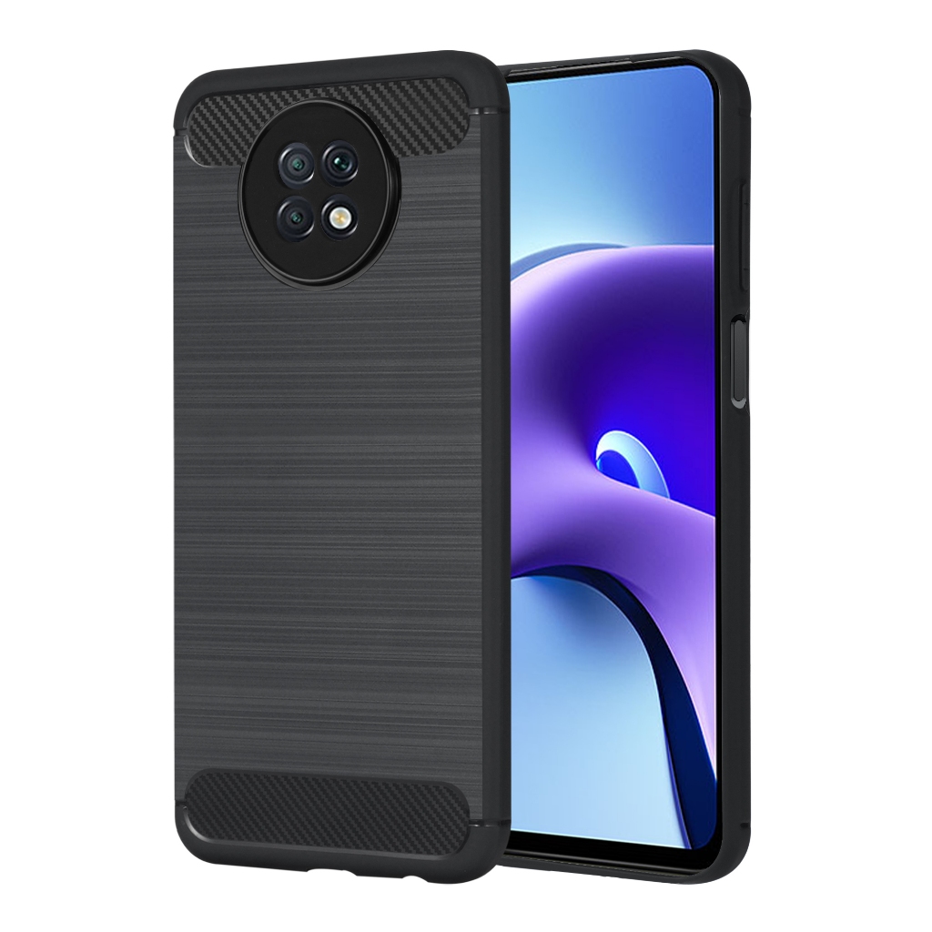 for Xiaomi Redmi Note 9T Soft Slim Carbon Fiber Brushed Line TPU Phone ...