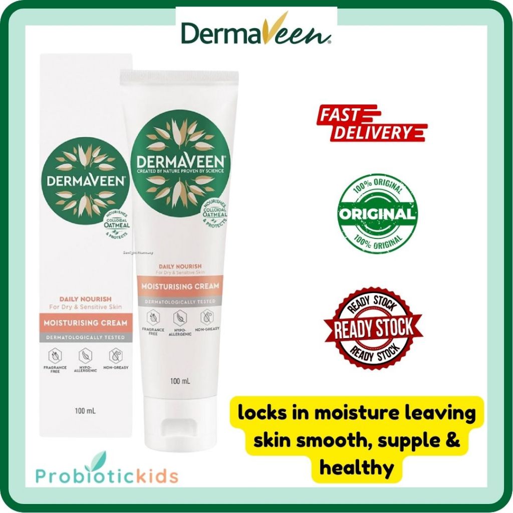DERMAVEEN DAILY NOURISH MOISTURISING CREAM 100ML [EXP: 10/2026 ...