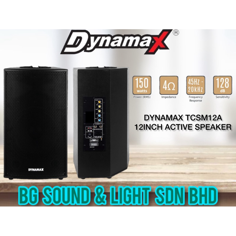 DYNAMAX TCSM12A 12INCH ACTIVE SPEAKER ( PER UNIT ) | Shopee Malaysia