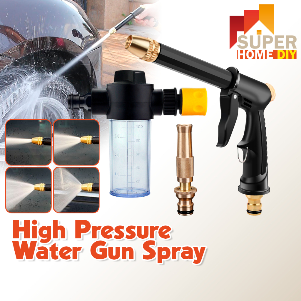 (Clearance) Garden Water Jet Gun Adjustable Sprayer Nozzle High ...