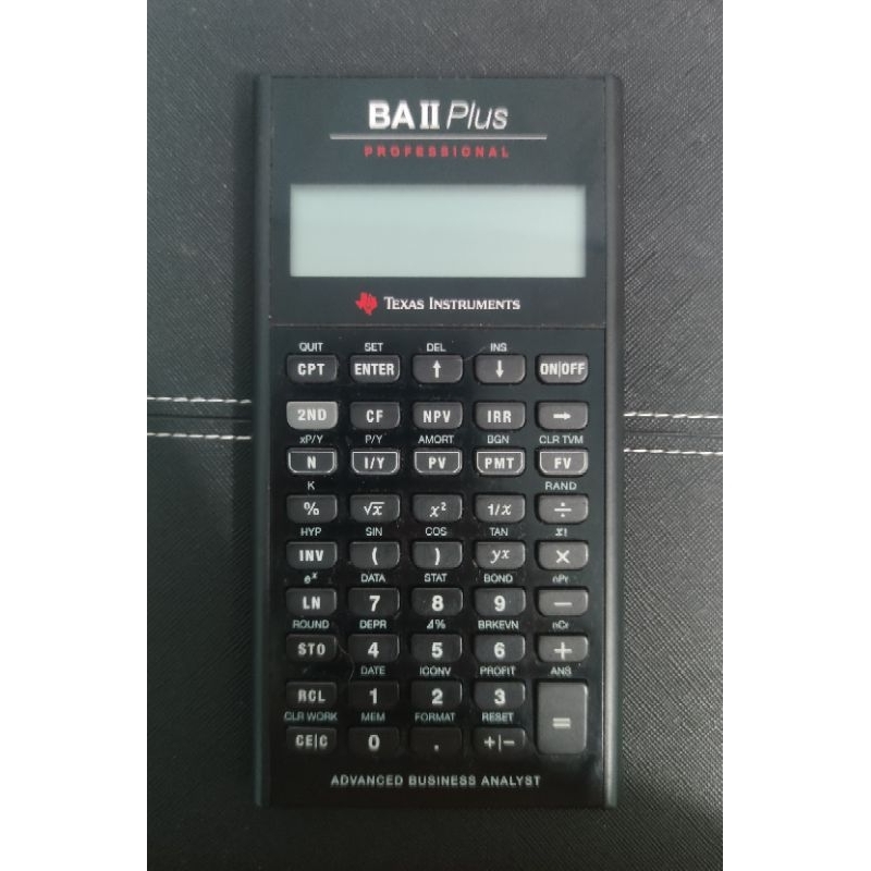 Texas Instruments BA II Plus Professional Financial Calculator (Used ...