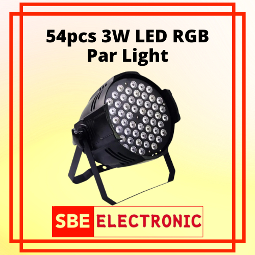 Heavy Duty 54pcs 3W LED RGB Stage Par Light | Shopee Malaysia