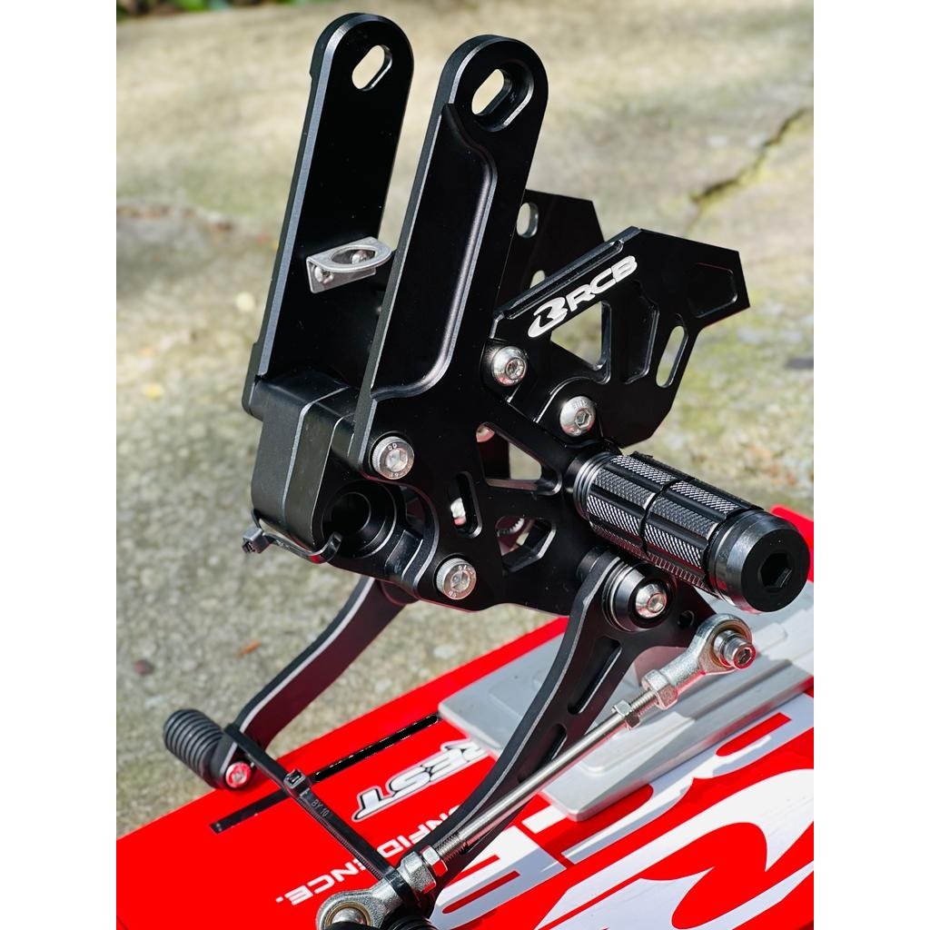 RCB Single Footrest Set For Yamaha Y15 V1 V2 V3 Y16 Y15ZR Black Hitam ...
