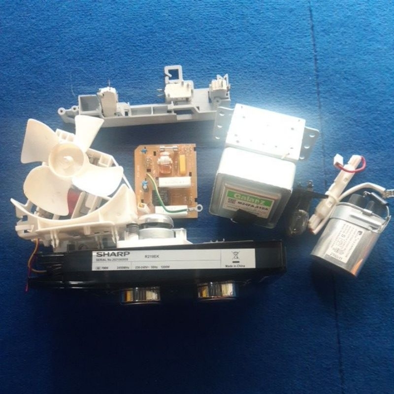 SHARP MICROWAVE R219EK ALL PARTS ORIGINAL WORKING CONDITION | Shopee ...