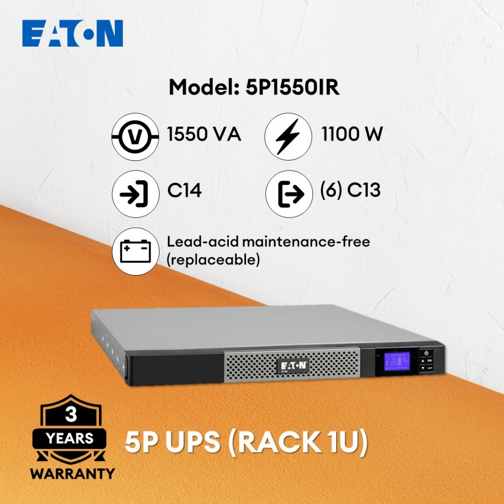 EATON UPS 5P1550IR (RACK 1U) | Shopee Malaysia