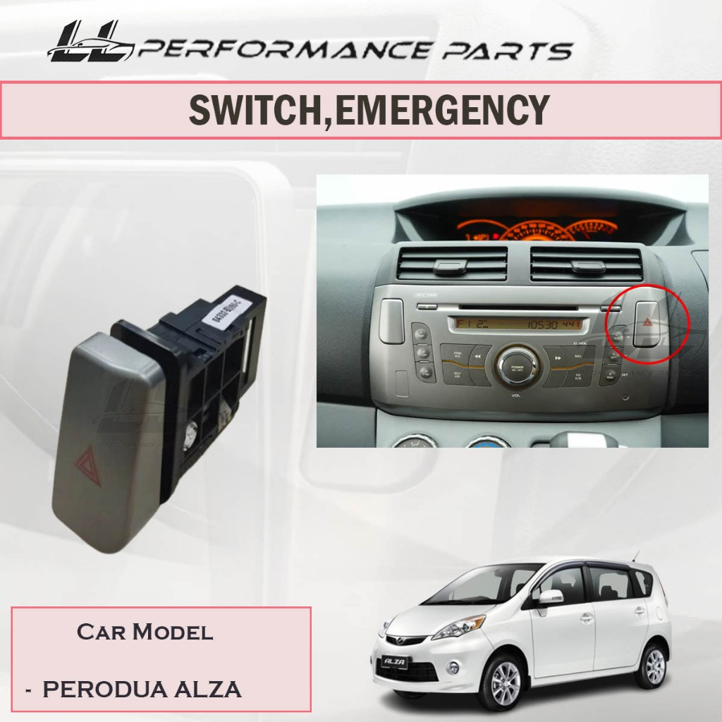 Original Perodua Alza Emergency Switch Double Signal Hazard Switch Suis ...