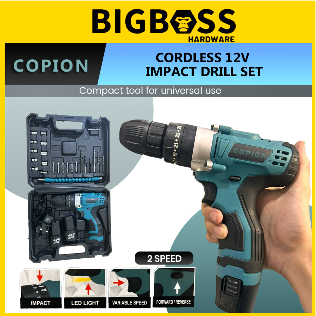 COPION 8511T 12V Cordless Impact Drill | Shopee Malaysia
