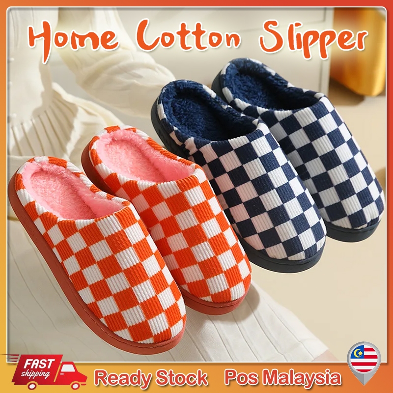 Cotton Slippers Anti Slip Indoor Slipper Soft Bedroom Selipar Home ...