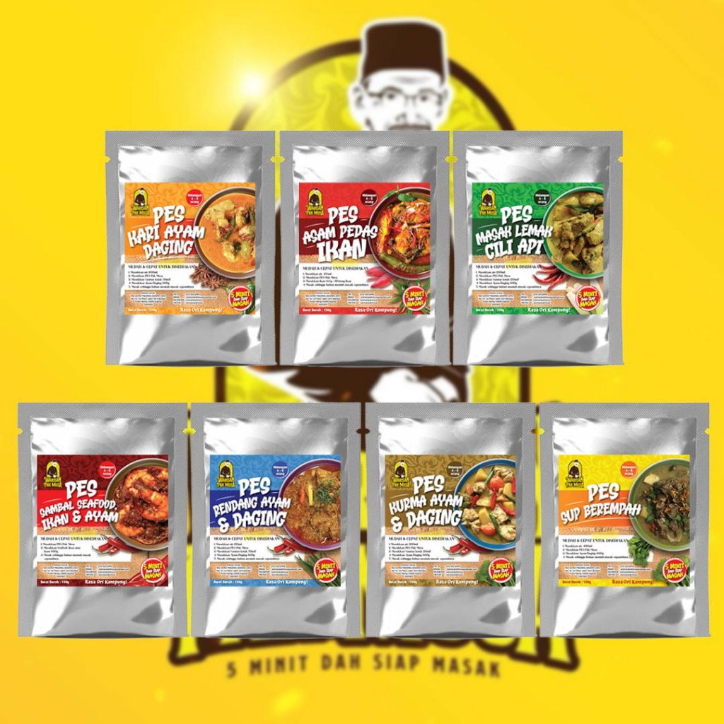Set Combo Pes Masakan Warisan Pak Musa ( 7 Pek Pelbagai Menu) | Shopee ...