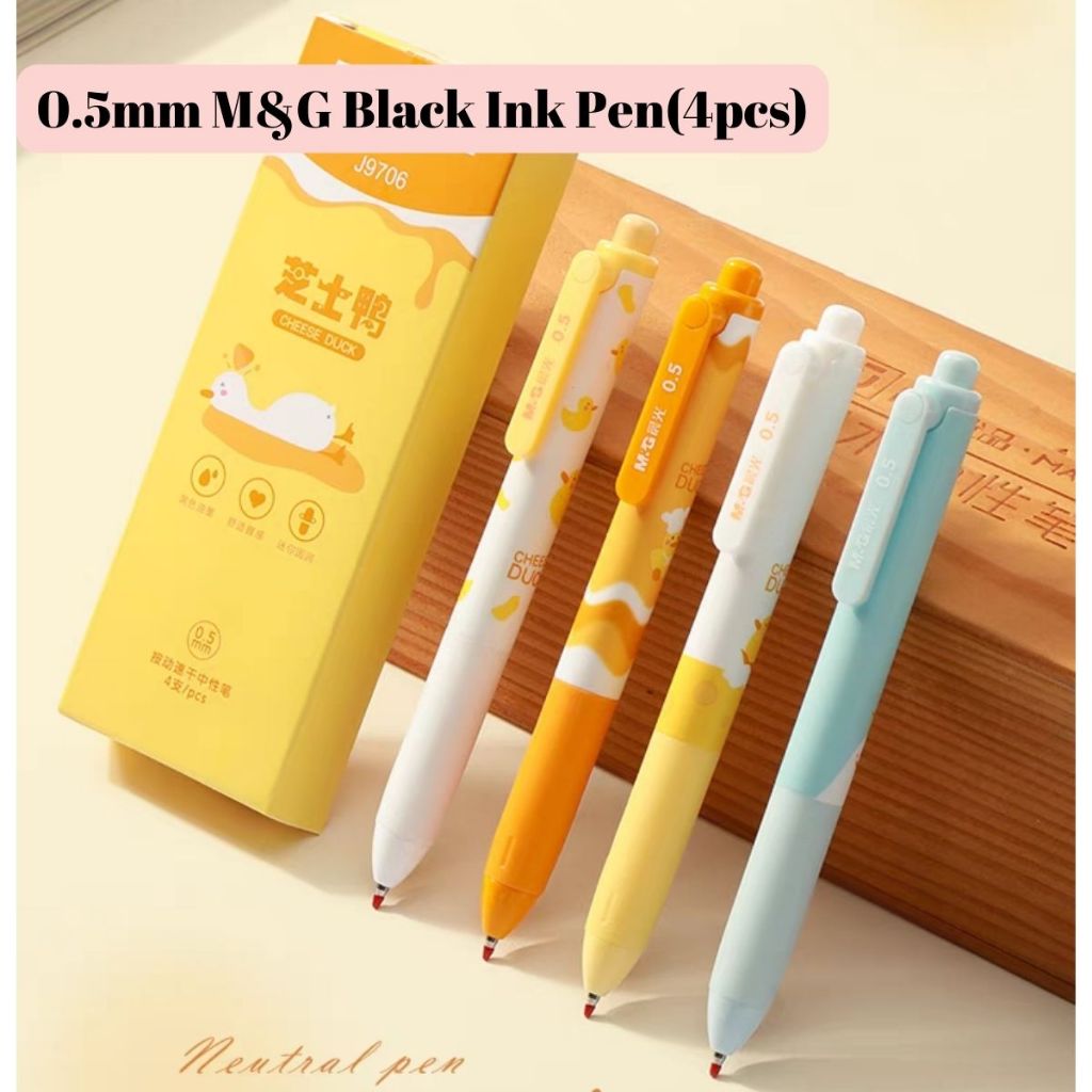 0.5mm M&G Black Ink Pen Cheese Duck | Shopee Malaysia