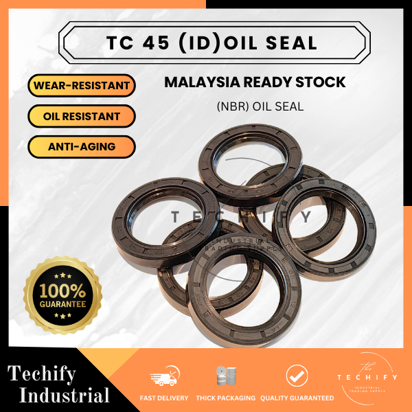 NBR TC 45 (ID) OIL SEAL (TC 45 X 55/56/57/58/60/62/63/65/68/70/72/80/85/95/100 X 7/8/9/10/12 ...