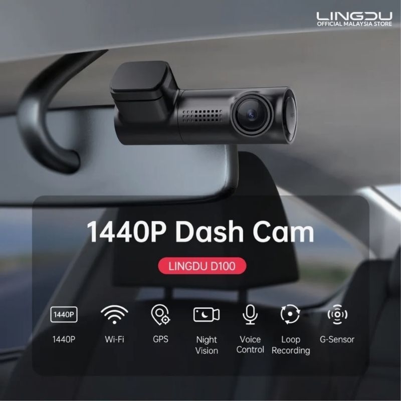 LINGDU D100/D600 4K 2160P Dashcam DVR Recorder *Free 32gb/64gb* (Front & Rear) with GPS / 24Hr ...