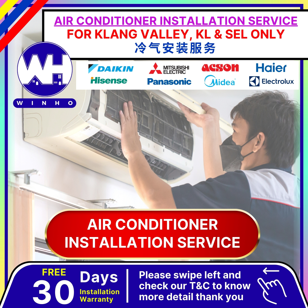 Professional Air Cond Installation Service For 1.0 HP/ 1.5 HP/ 2.0 HP/2 ...