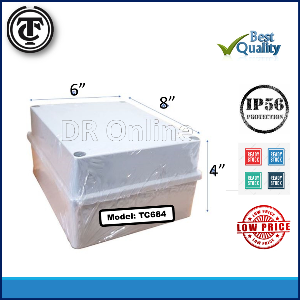 Pvc Enclosure Box Junction Box Weatherproof IP56 | Shopee Malaysia